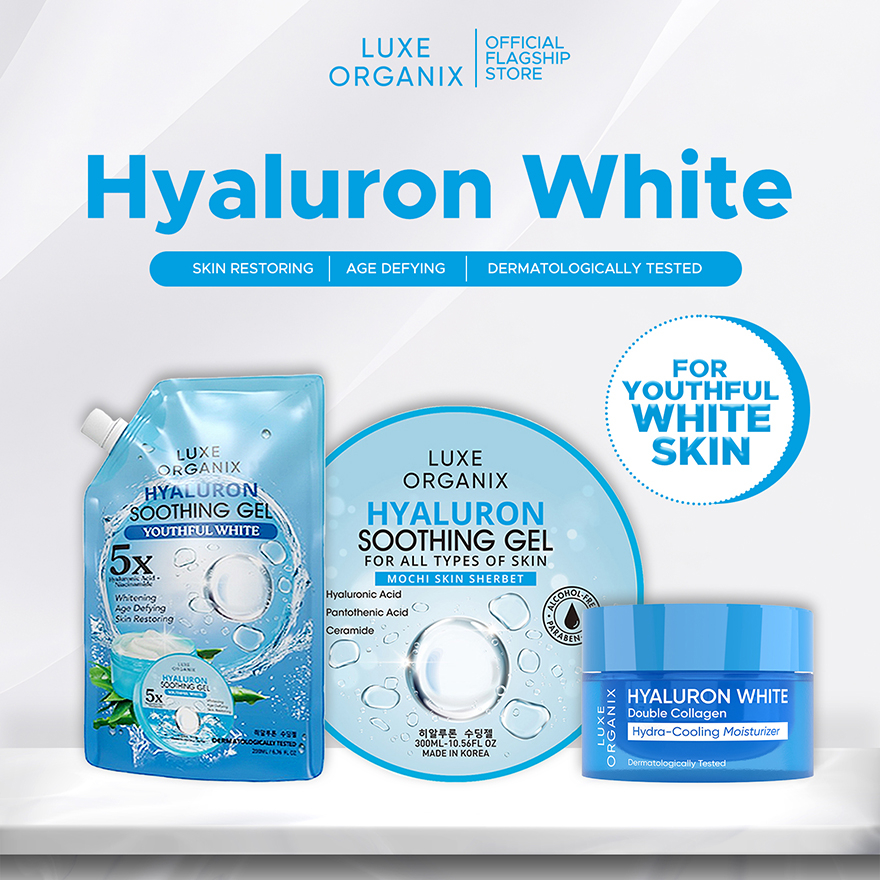 Luxe Organix Hyaluron White Double Collagen Hydra-Cooling Moisturizer ...