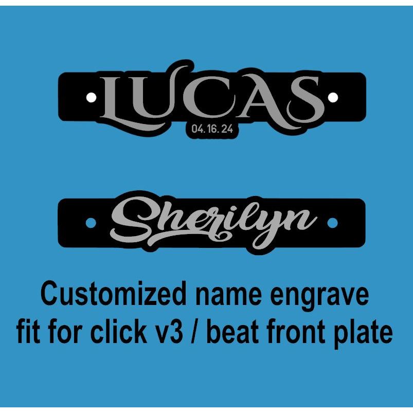 HONDA BEAT / CLICK V3 FRONT PLATE EMBLEM ATTACH FOR FRONT PANEL(LASER ...