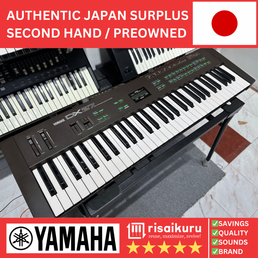 Yamaha DX27 FM Synthesizer Keyboard Piano Organ | Shopee Philippines