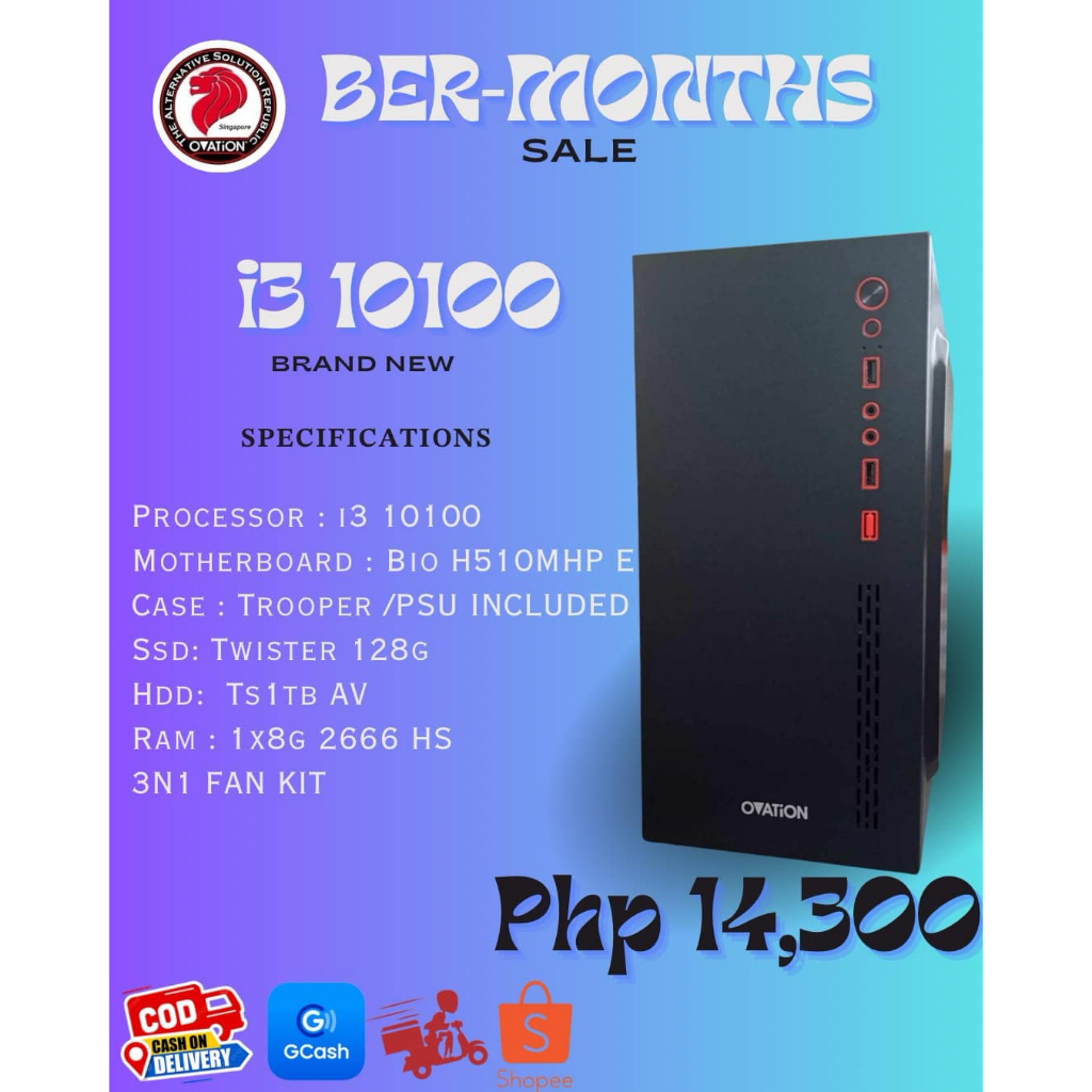 i3 10100 SYSTEM UNIT | Shopee Philippines
