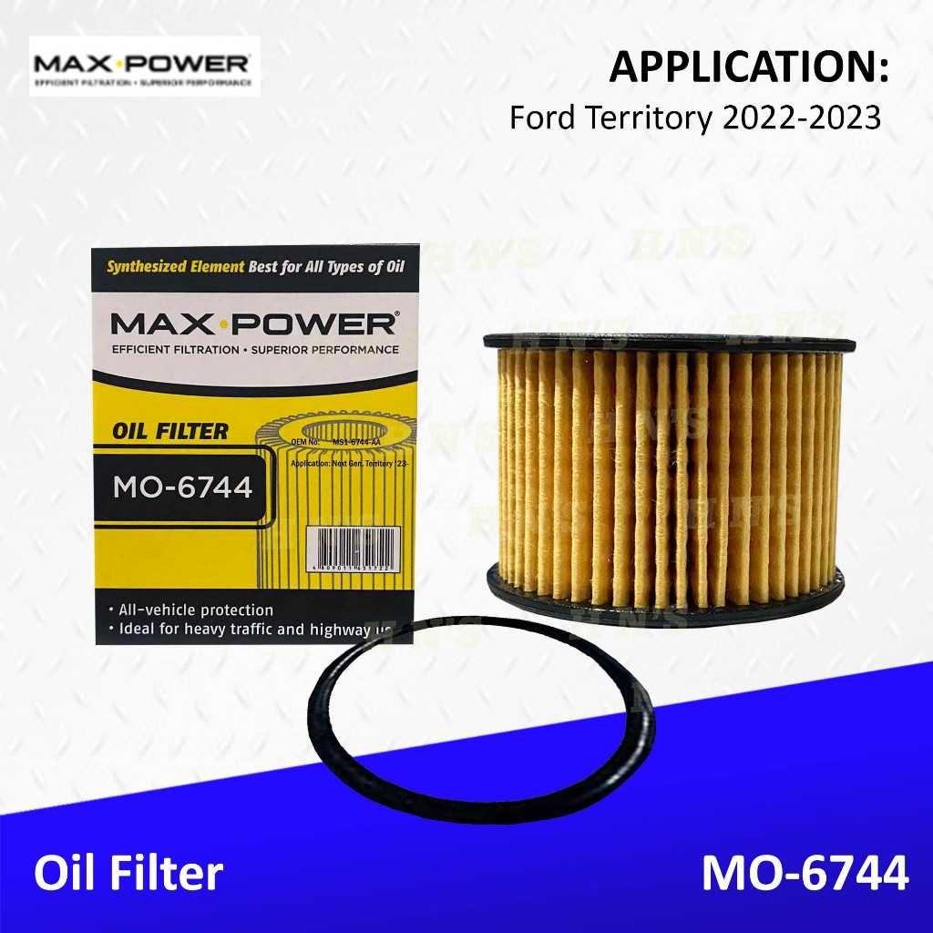 MAX Power Oil Filter MO-6744 for Ford Territory ( 2022 - 2024 ...