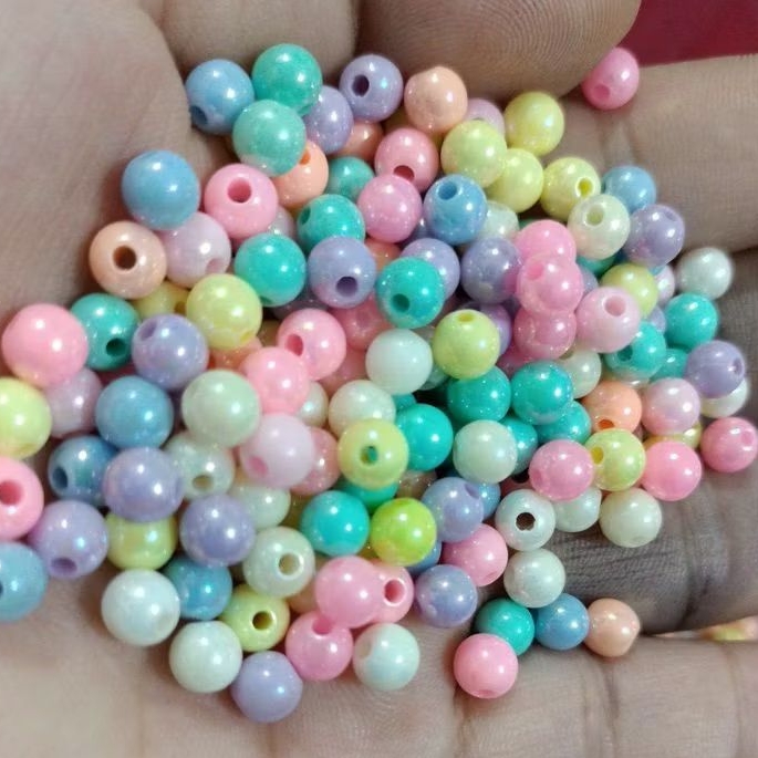100 PCS 6MM PLASTIC BEADS | Shopee Philippines