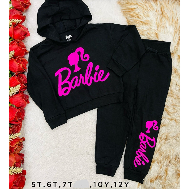 Barbie Black&Pink Tracksuit | Shopee Philippines