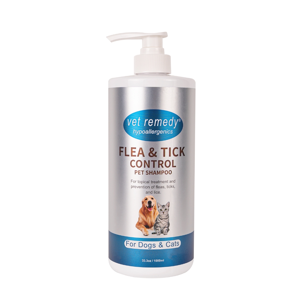 Vet Remedy Flea & Tick Control Shampoo 1 Liter for Dogs and Cats ...