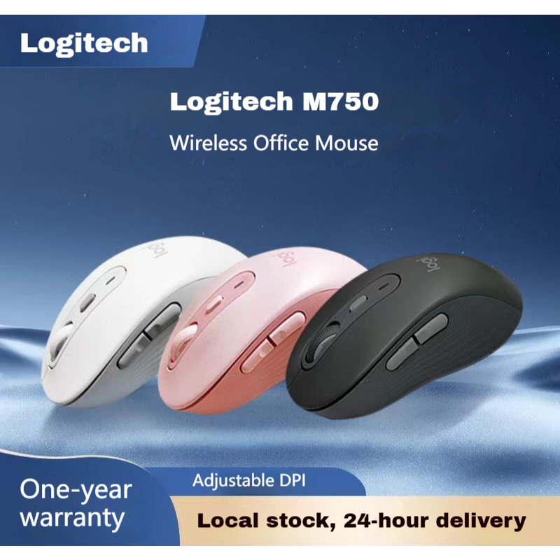 Logitech 750 Wireless Mouse bluetooth/USB Silent Mouse Office Home ...