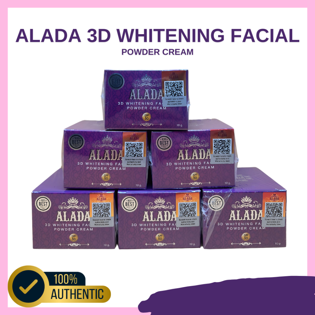 ALADA 3D WHITENING FACIAL POWDER CREAM WITH QR CODE FROM THAILAND ...
