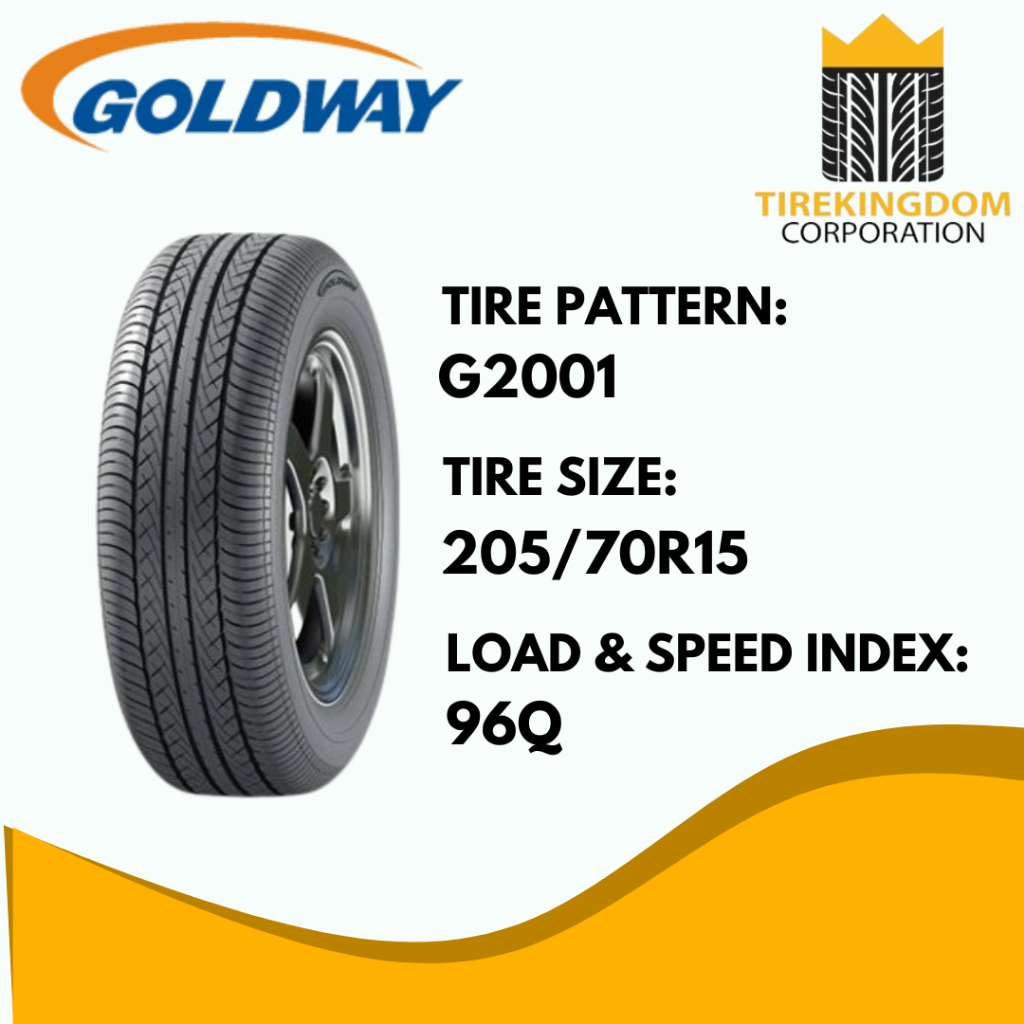 GOLDWAY TIRES G2001---205/70R15 96Q(Tubeless) Passenger Car Radial ...