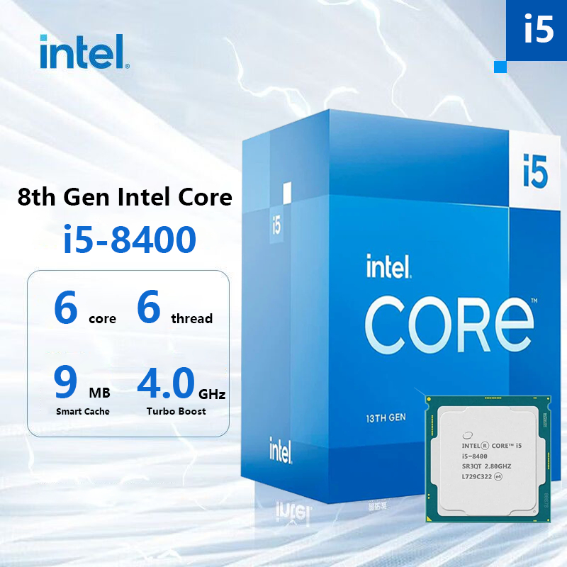 intel Core i5-8400 Desktop Processor 6 Cores Up to 4.0 Ghz LGA 1151 9MB ...