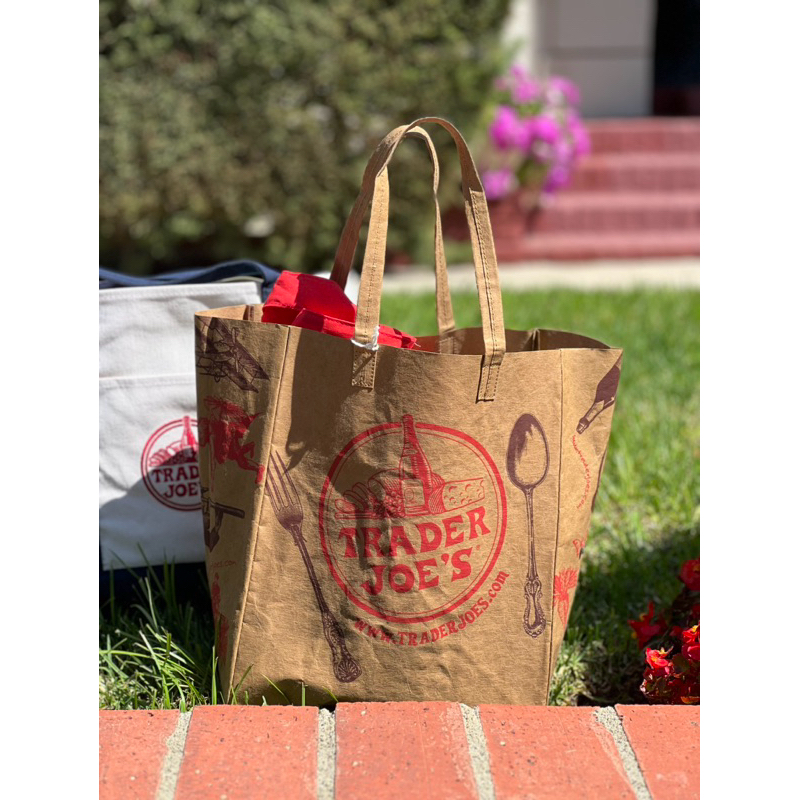 Trader Joes Washable Paper Grocery Bag (Thick and Large) | Shopee Philippines