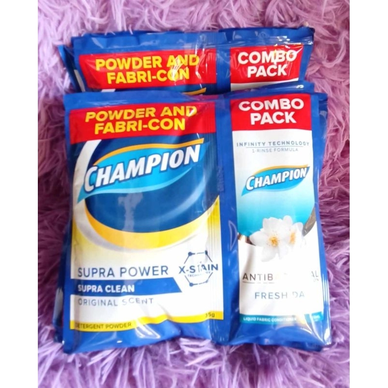 Champion Hybrid Powder Detergent 12s | Shopee Philippines