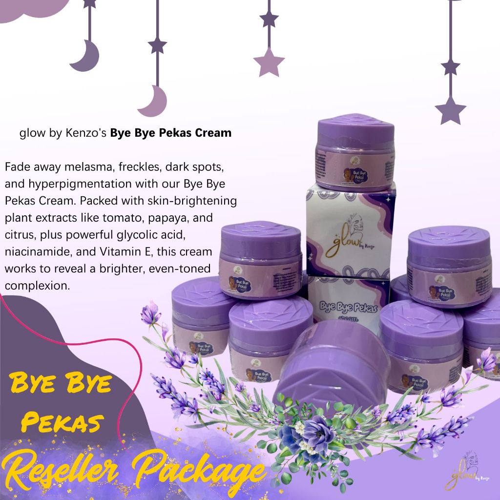 glow by Kenzo's Bye Bye Pekas Cream RESELLER PACKAGE of 10's with ...