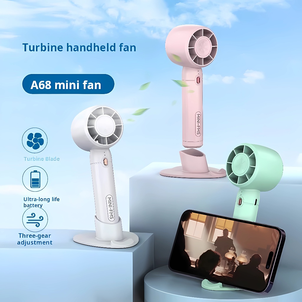 T10 Portable Turbo Mini Fan USB Rechargeable Mini Fan Adjustable ...