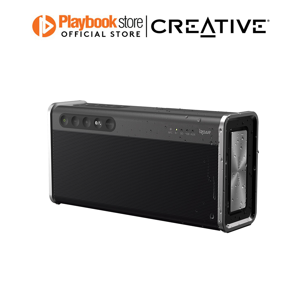 Creative iRoar Go Intelligent Splash-proof Portable Bluetooth Speaker ...