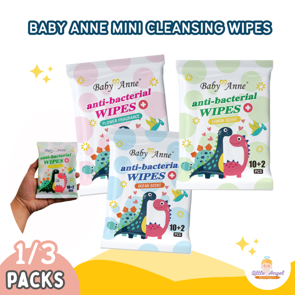 Little_Angel Baby Anne Cleansing Mini Wipes 1/3 Packs For Baby ...