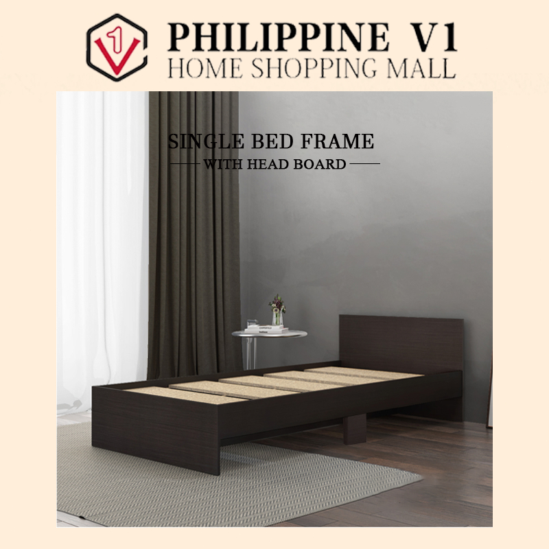 Philippines V1 Comfort Home Wooden Single Bed Frame with Headboard (2 ...