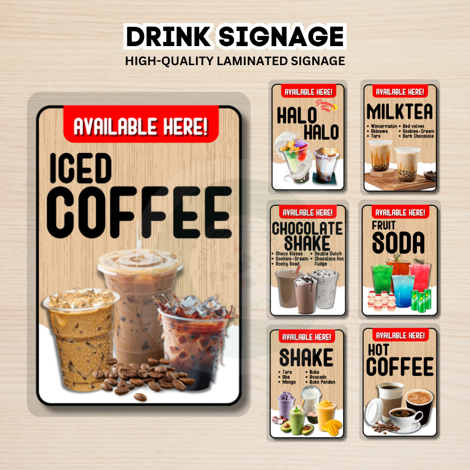 Drinks Signage l Palamig Signage l Street Food Signage l Laminated ...