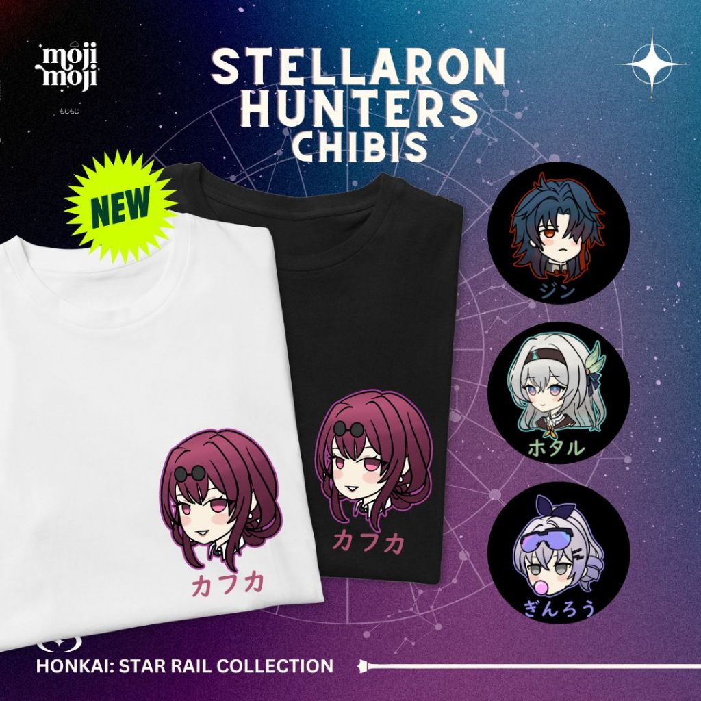 Honkai Star Rail Chibi Shirts Stellaron Hunters - Kafka, Blade, Firefly ...