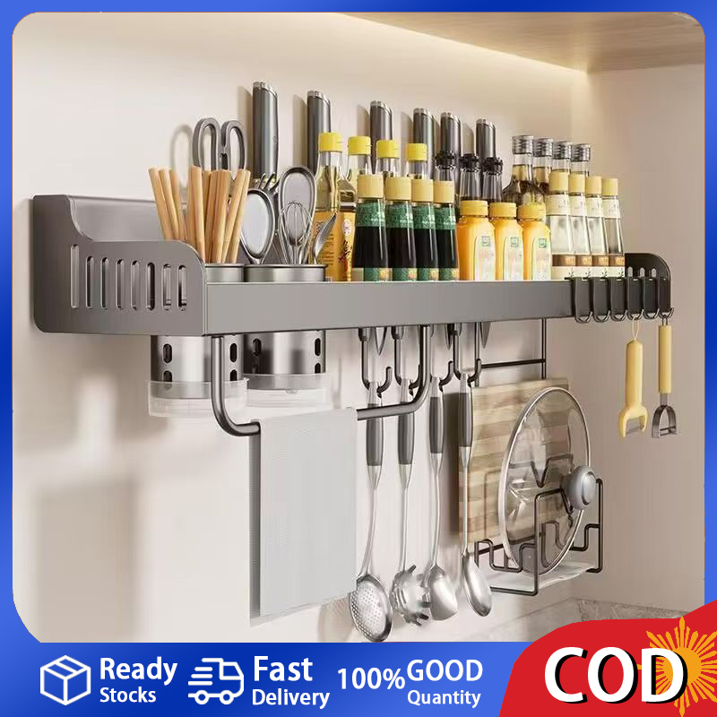 Seasoning storage rack Hanging kitchen organizer Condiments organizers ...