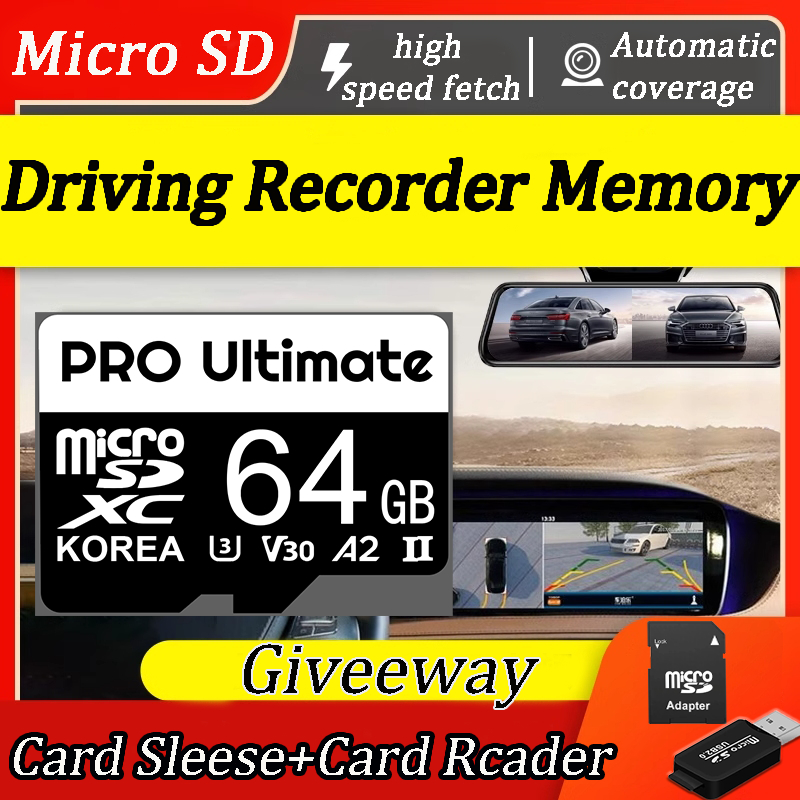 Dash Cam Memory Card 32GB/64GB/128GB universal high-speed sd card ...