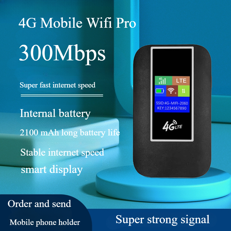 4G LTE Pocket WiFi Mobile MiFi Portable WiFi Wireless Hotspot Router ...