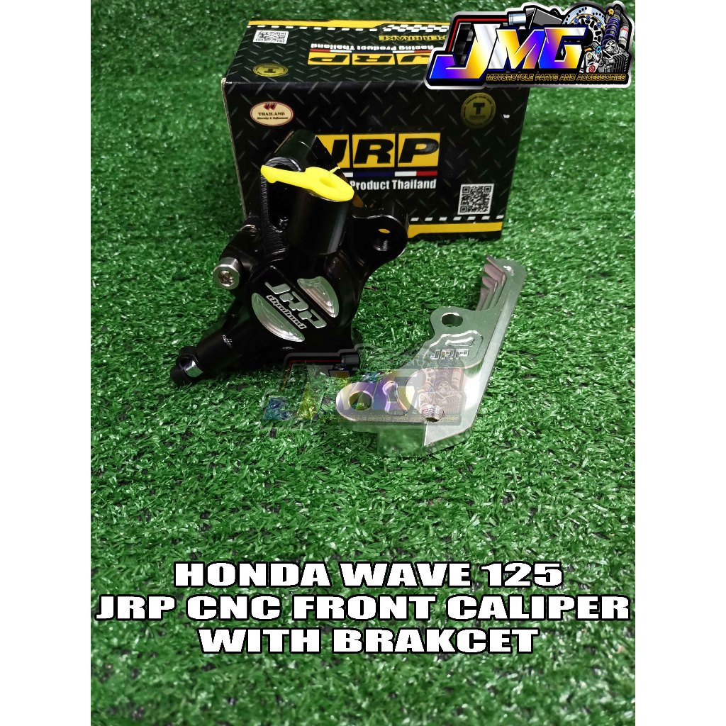 JRP CNC FRONT CALIPER WITH BRACKET HONDA WAVE 125 | Shopee Philippines