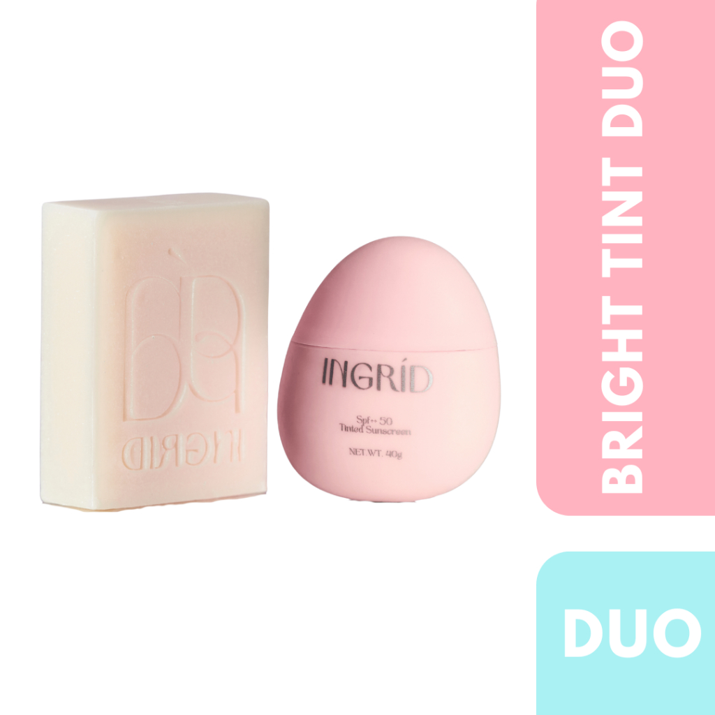 INGRÍD Bright Tint Duo (pure glutathione whitening soap bar and tinted ...