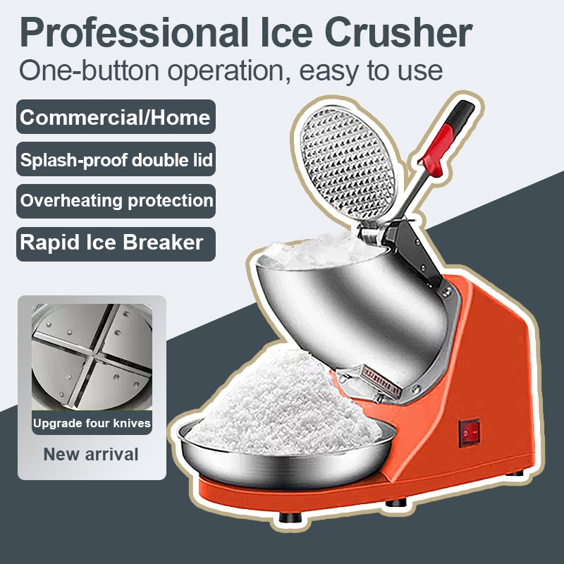 Electric ice crusher high power snowflake power saving noise reduction ...