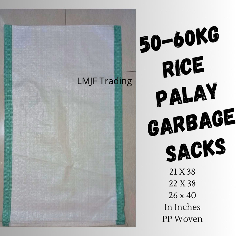 Rice Sacks / Sako / Garbage Sacks / Palay Sako 50KG to 60KG | Shopee ...