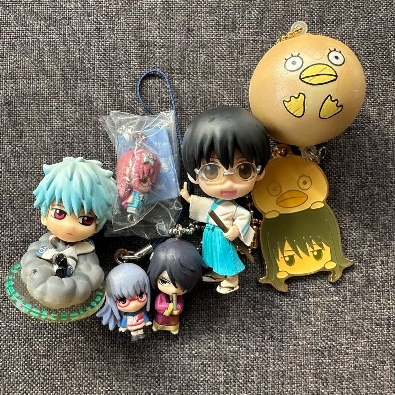 Gintama Anime Bundle Set - 7 pcs (Gintama Figure, Shinpachi Figure ...