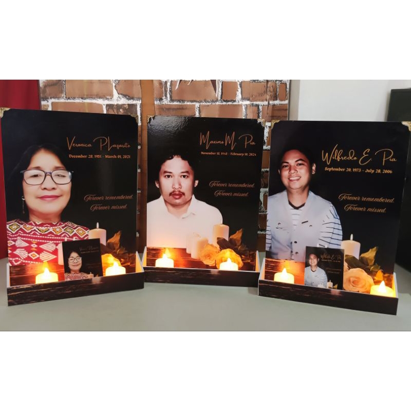 MEMORIAL LAPIDA SINTRA BOARD A4 SIZE NO CANDLE | Shopee Philippines