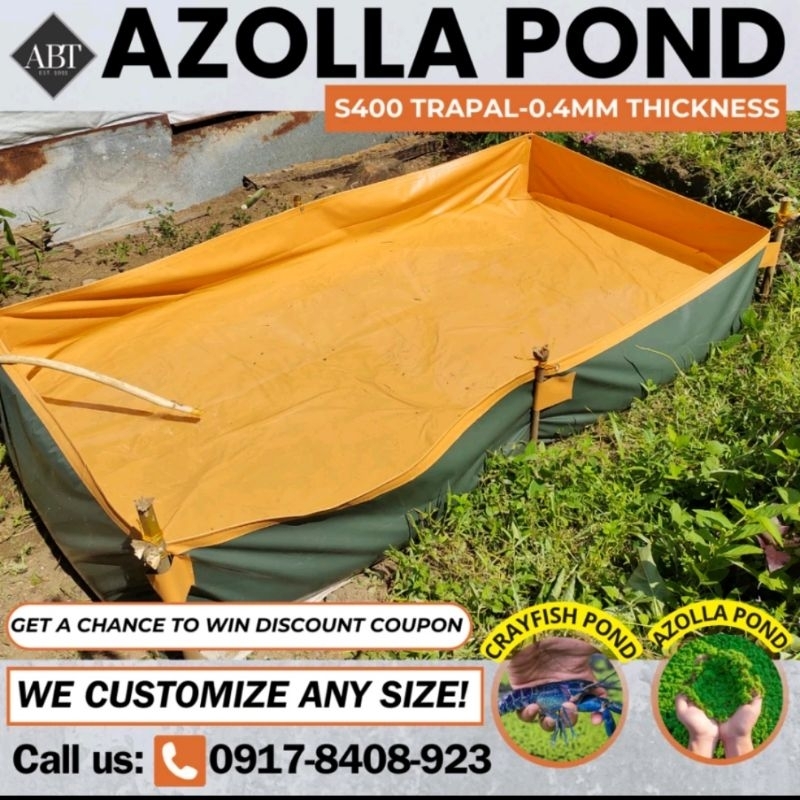 6x3x2ft S400 Azolla Trapond Heavy Duty Type of Trapal Lona Crayfish ...