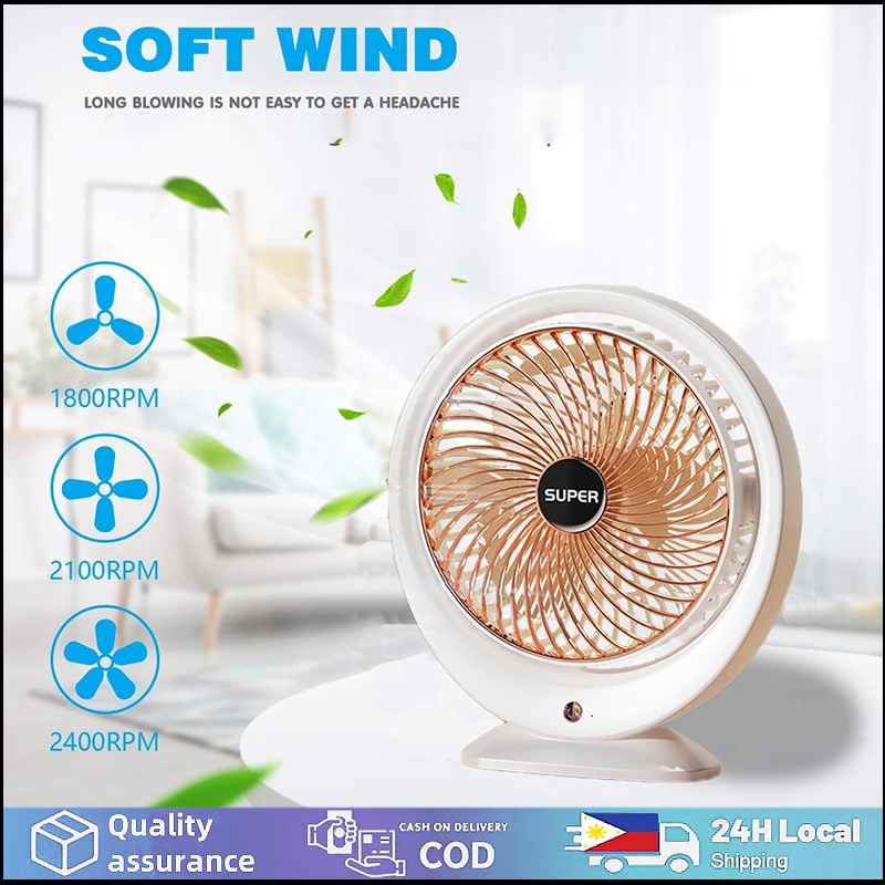 portable electric fan mini USB rechargeable fan adjustable Quiet ...