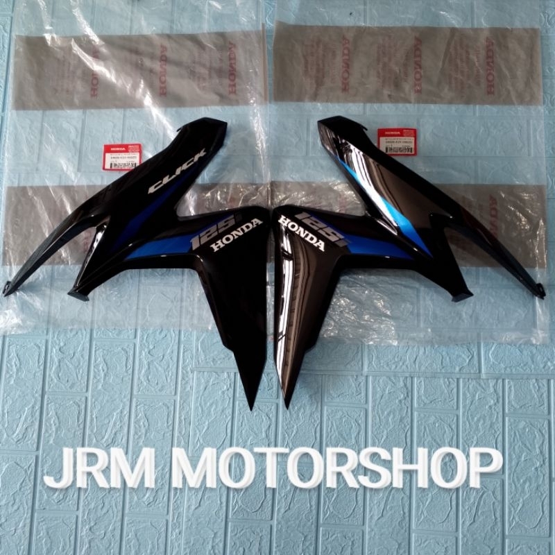Front Side Cover Left & Right ~ Blue/Black 2021 Model Honda Click 125i ...