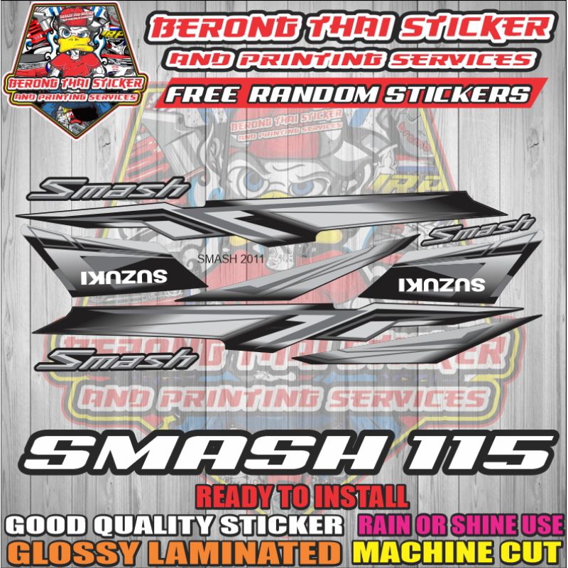 Suzuki Smash 115 2011 Stock Decals | Shopee Philippines