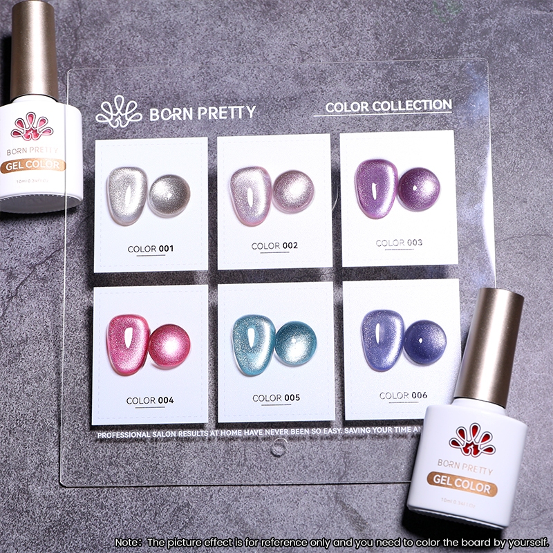 BORN PRETTY Magnetic Gel Nail Polish Set With Nail Art Tips Display ...