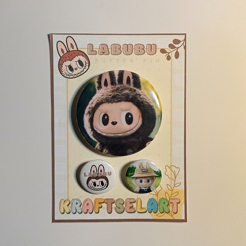 Labubu Button Pins Set 58mm 25mm | Shopee Philippines