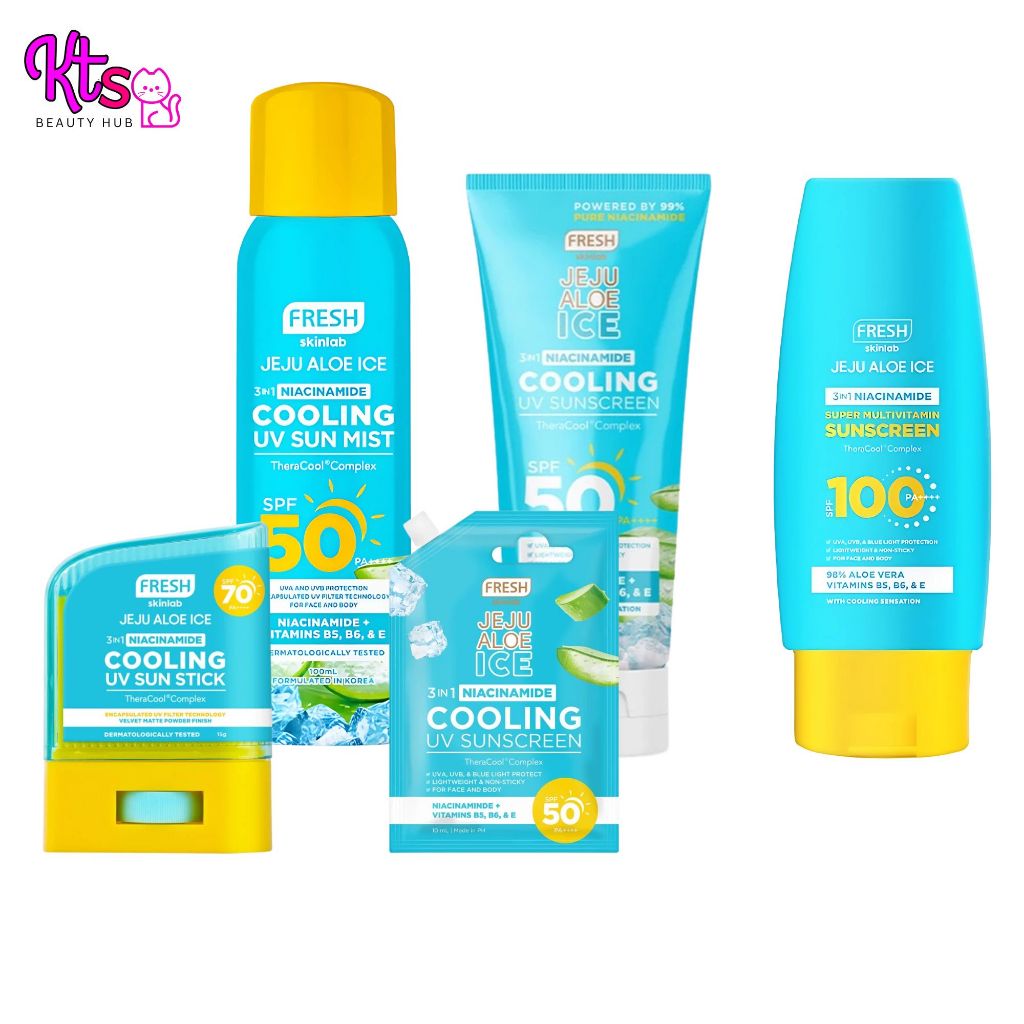 FRESH Skinlab Jeju Aloe Ice 3 in 1 Niacinamide Cooling UV Sun Stick Sun ...