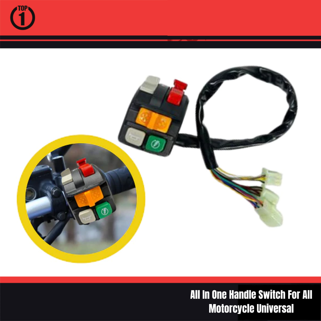 TOP1 All In One Handle Switch For All Motorcycle Universal | Shopee ...