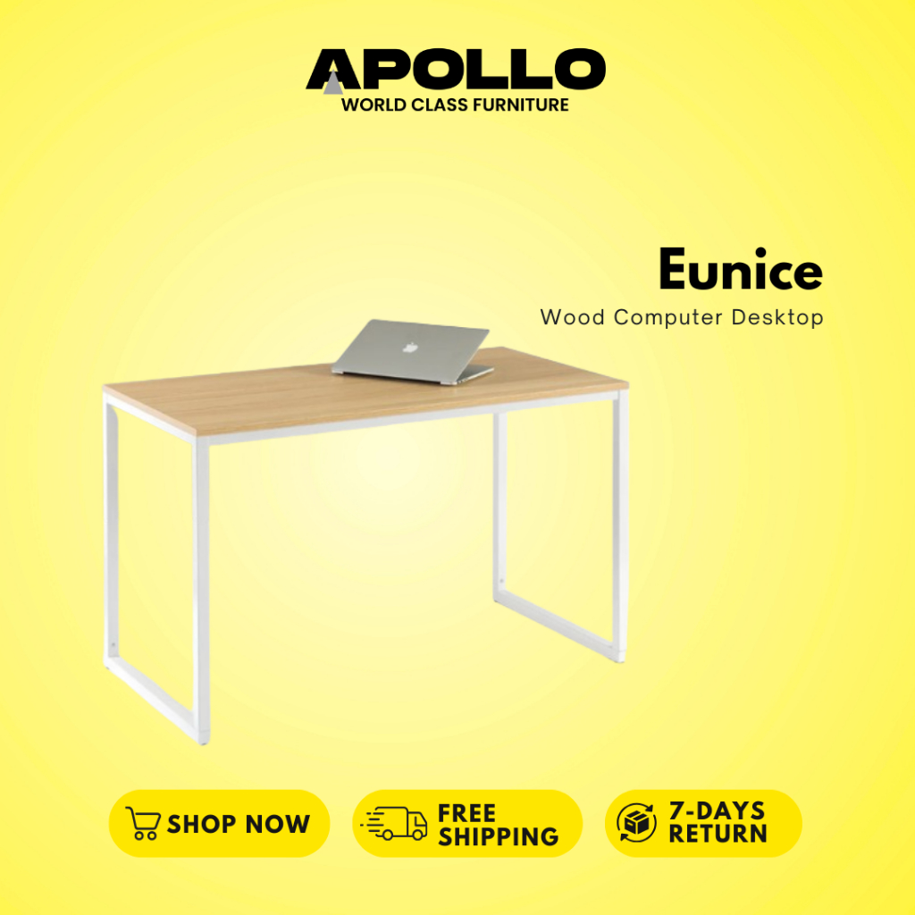Eunice Wooden Computer Desktop | Shopee Philippines