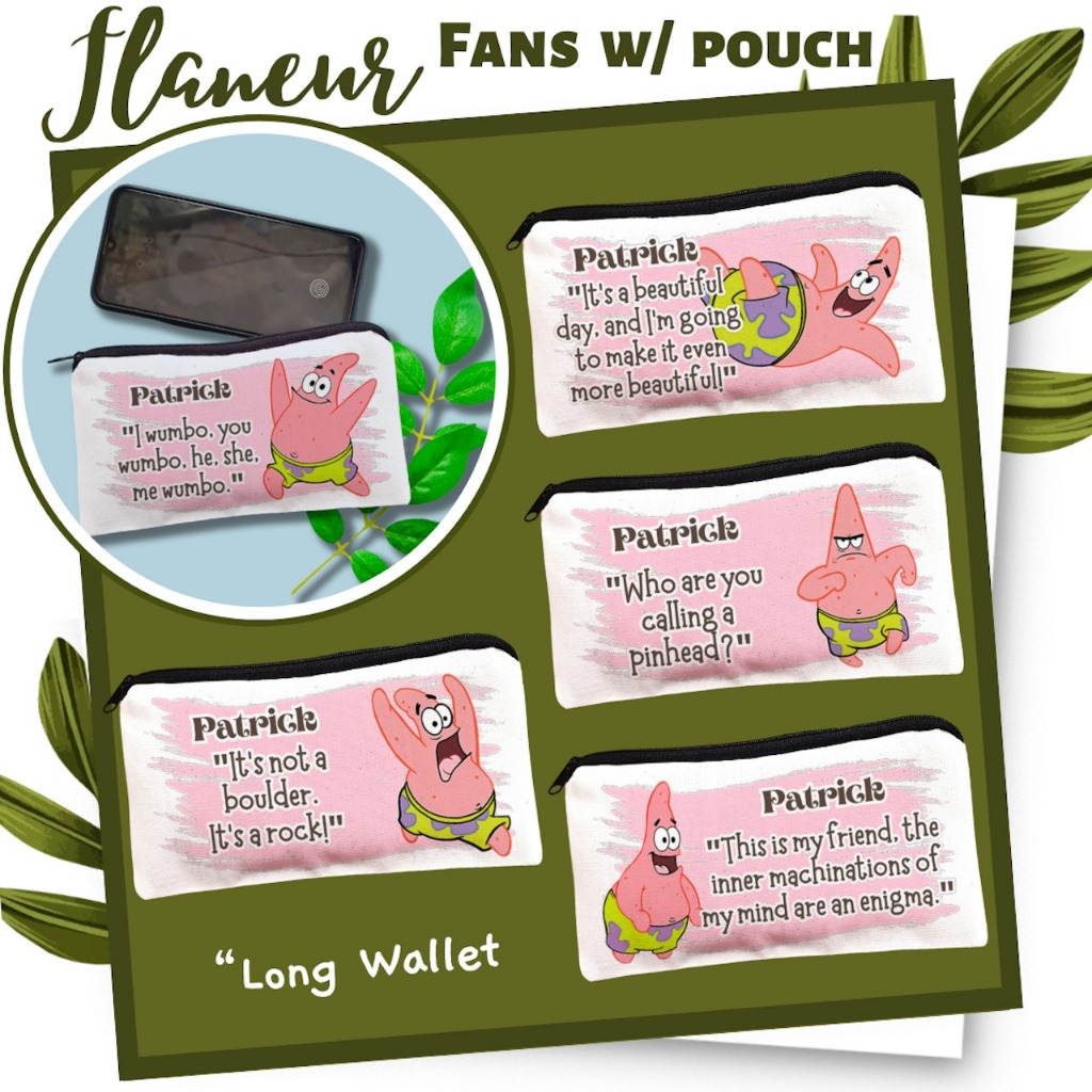 Patrick Star Fish Spongebob Design Quotes Tokens Giveaways Long wallet ...