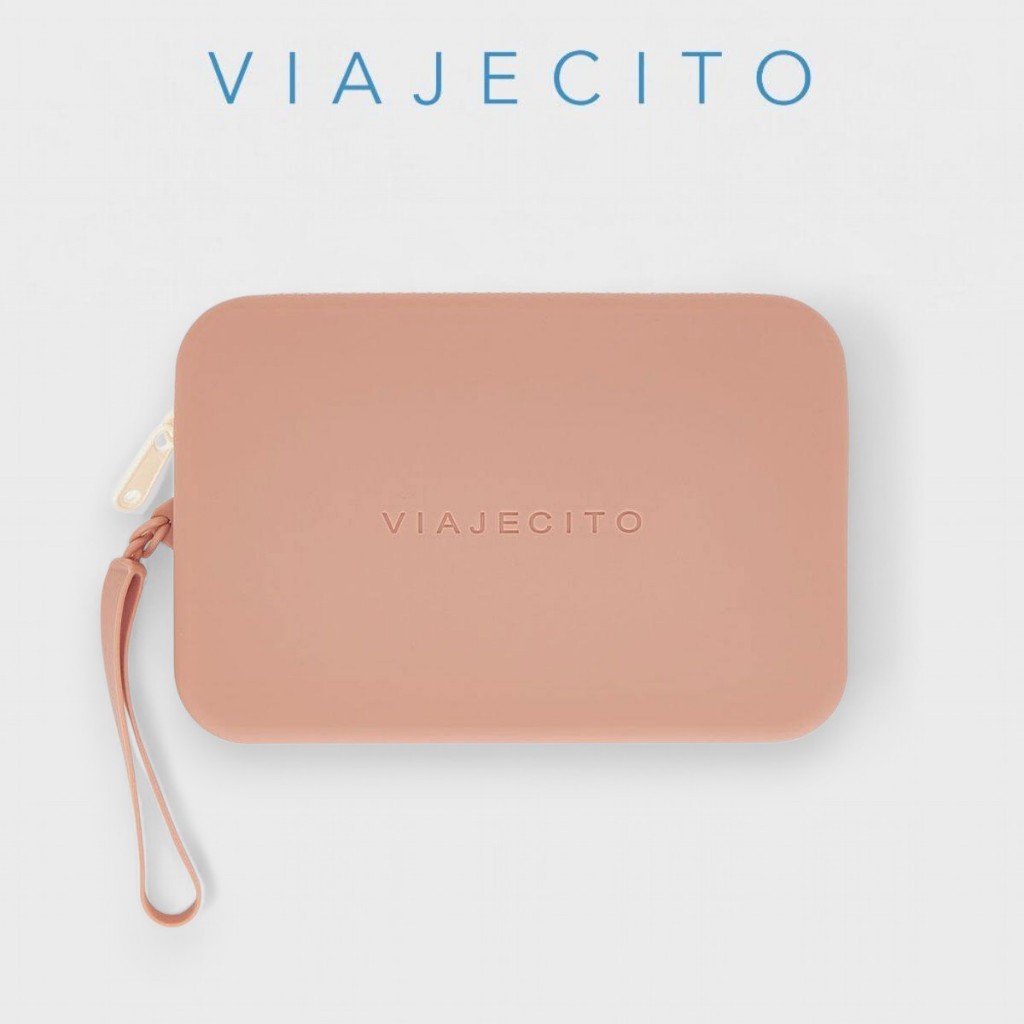 Viajecito Mini Smoke Pink | Silicone Water-Proof Wallet Purse Travel ...