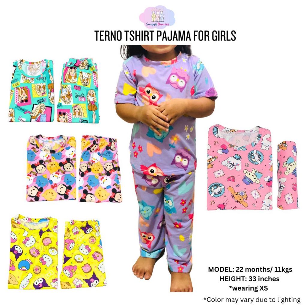 Printed Terno Set Pajama for Girls - Kids and Teens - 6 mons to 13 yrs ...