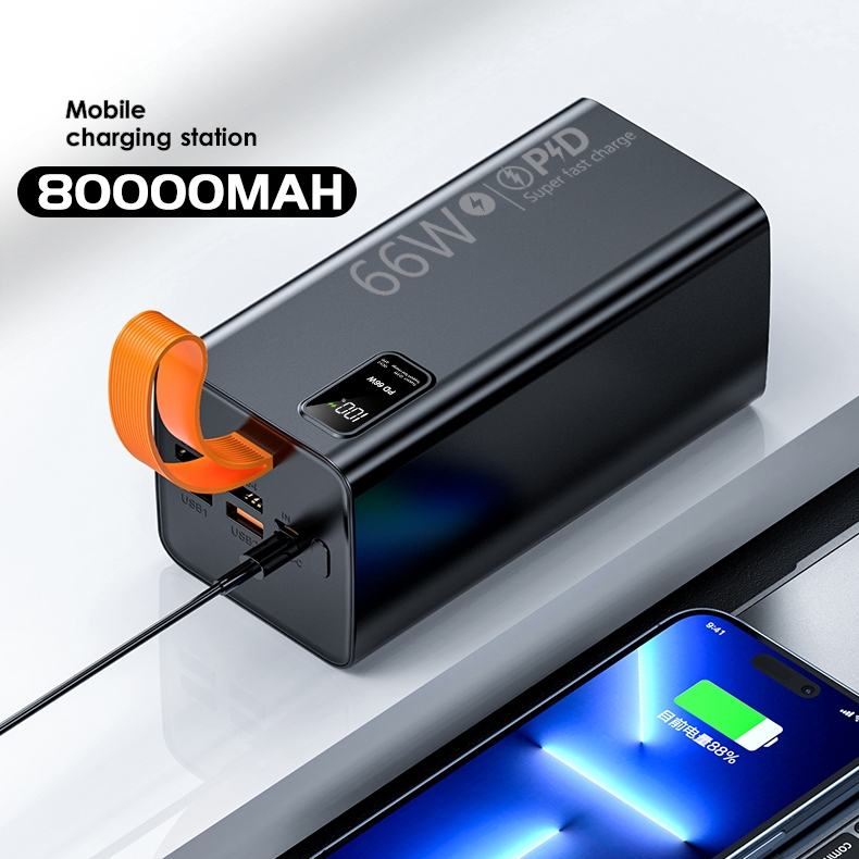 DOSEN Pro Original PowerBank 80000mAh fast charge 30000mah Powerbank heavy duty PD 66W | Shopee ...