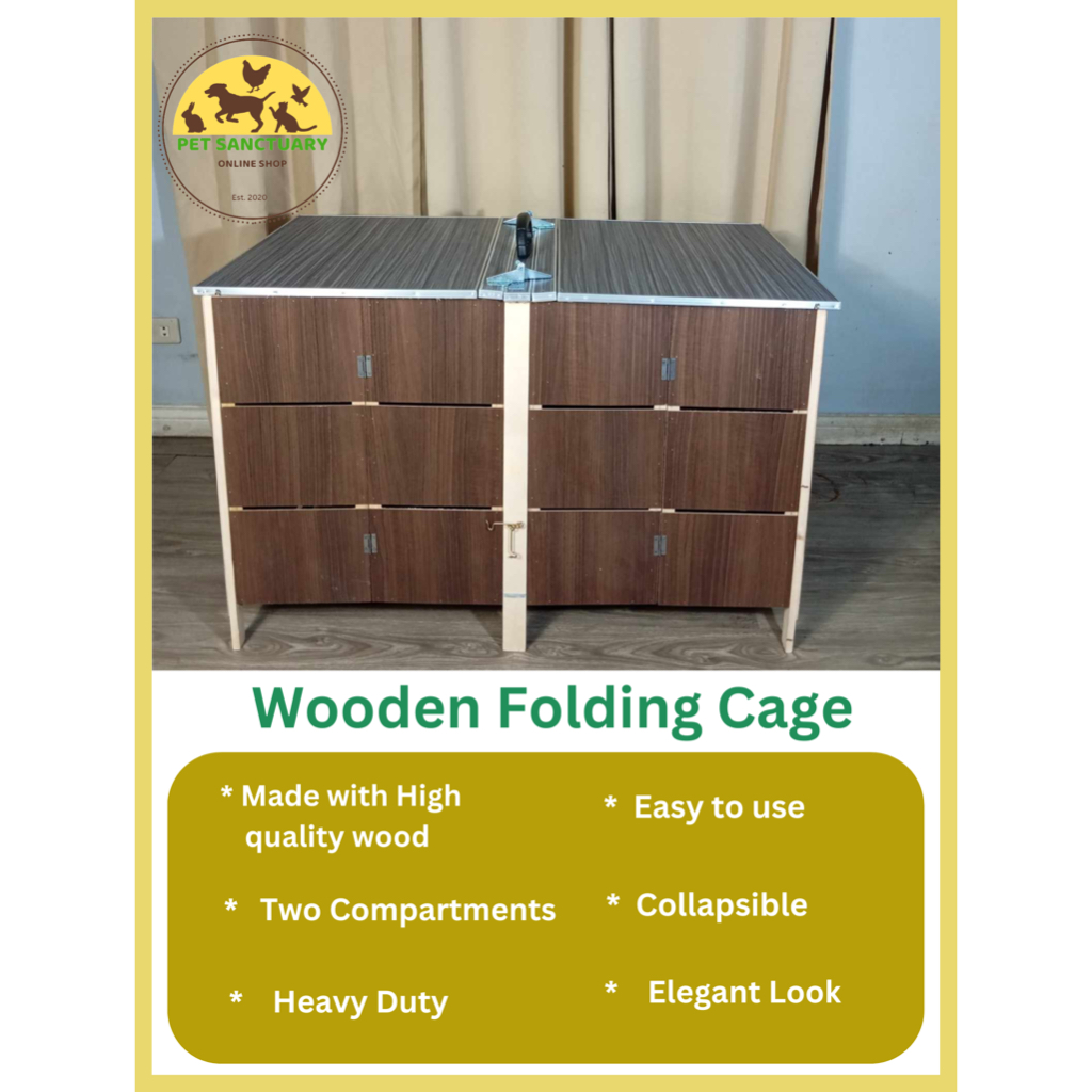 Folding Cage Wooden / Derby wooden box / Game fowl / travel box for ...