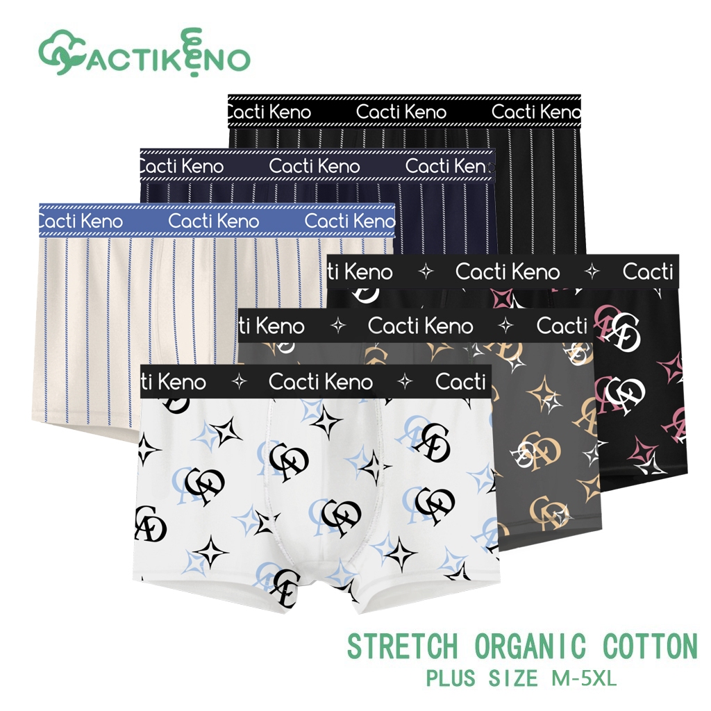 Cacti Keno 3pcs Plus Size Boxer Brief for Men Soft & Comfortable ...