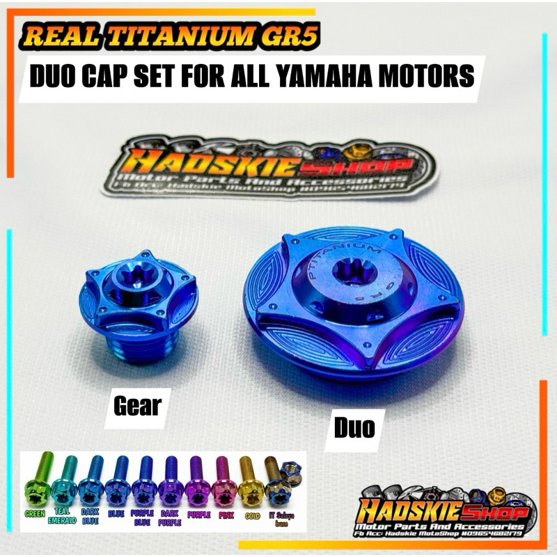 REAL TITANIUM GR5 DUO CAP YAMAHA XMAX, SNIPER, NOUVO AND OTHER YAMAHA ...