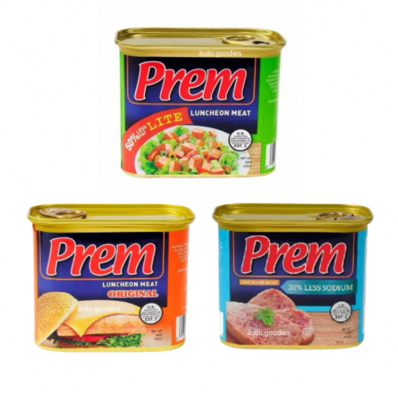 Prem Luncheon Meat | Original | Less Sodium | Light | Shopee Philippines