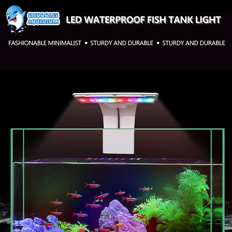 5W Aquarium LED Light Waterproof Fish Tank Light Aquarium Accessories ...