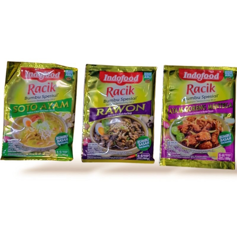 IndoFood instant seasoning Mix (paste seasoning) Halal 45gram | Shopee ...