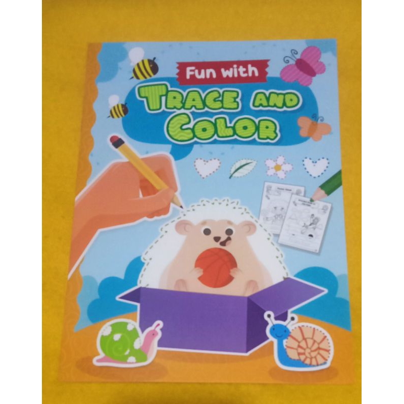 ACTIVITY BOOK for kids - Fun with TRACE and COLOR | Shopee Philippines